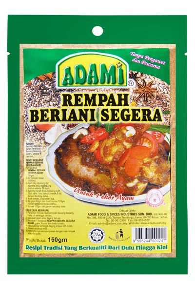 REMPAH BERIANI | OUR PRODUCTS | ADAMI FOOD AND SPICES INDUSTRIES SDN. BHD.